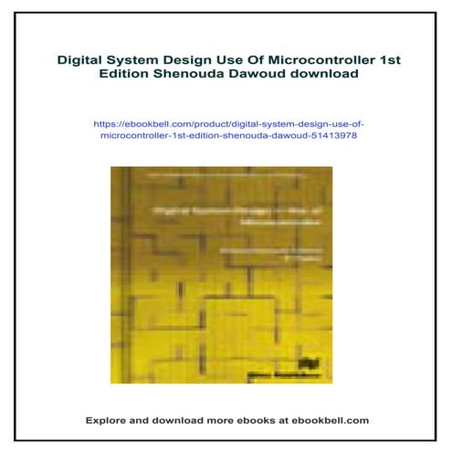 Digital System Design Use Of Microcontroller 1st Edition Shenouda Dawoud | PDF