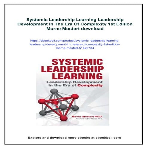 Systemic Leadership Learning Leadership Development In The Era Of ...