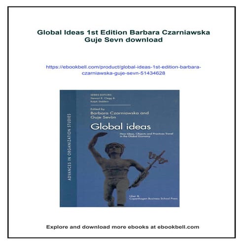 Global Ideas 1st Edition Barbara Czarniawska Guje Sevn | PDF