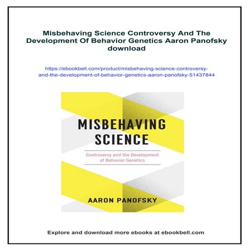 Misbehaving Science Controversy And The Development Of Behavior ...