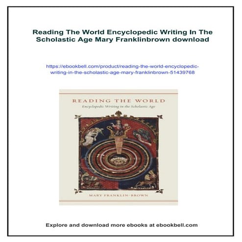 Reading The World Encyclopedic Writing In The Scholastic Age Mary ...