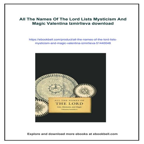 All The Names Of The Lord Lists Mysticism And Magic Valentina ...