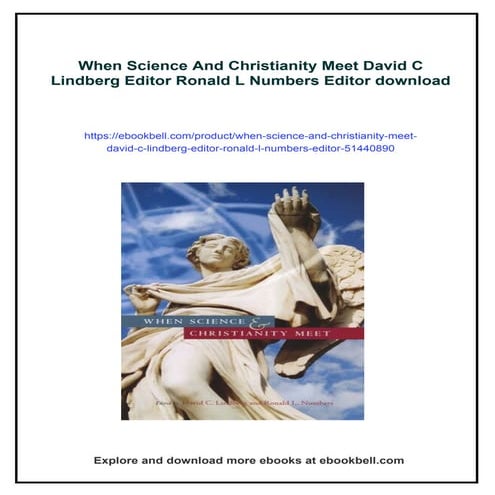 When Science And Christianity Meet David C Lindberg Editor Ronald L ...