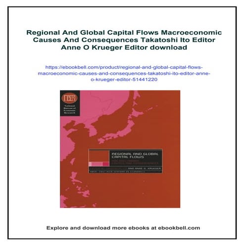 Regional And Global Capital Flows Macroeconomic Causes And Consequences ...