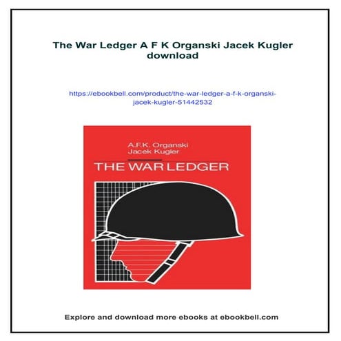 The War Ledger A F K Organski Jacek Kugler | PDF