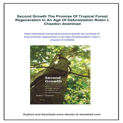 Second Growth The Promise Of Tropical Forest Regeneration In An Age Of ...