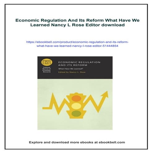 Economic Regulation And Its Reform What Have We Learned Nancy L Rose ...