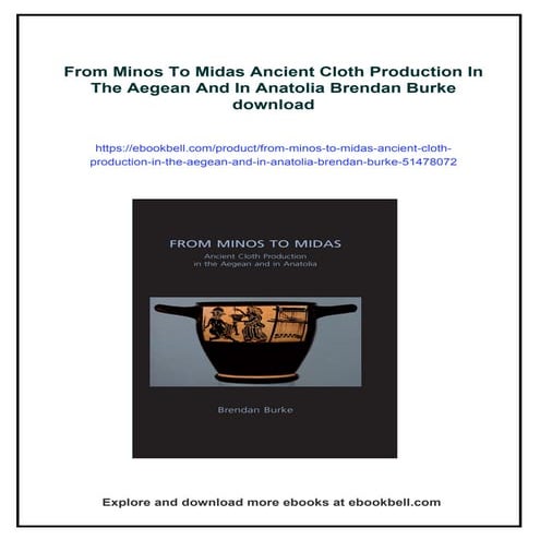 From Minos To Midas Ancient Cloth Production In The Aegean And In ...