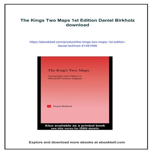 The Kings Two Maps 1st Edition Daniel Birkholz | PDF