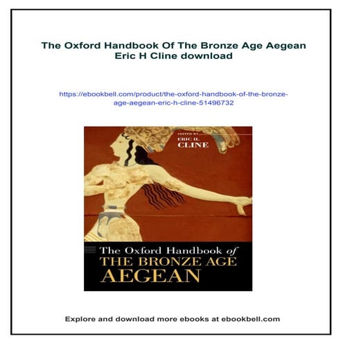 The Oxford Handbook Of The Bronze Age Aegean Eric H Cline | PDF