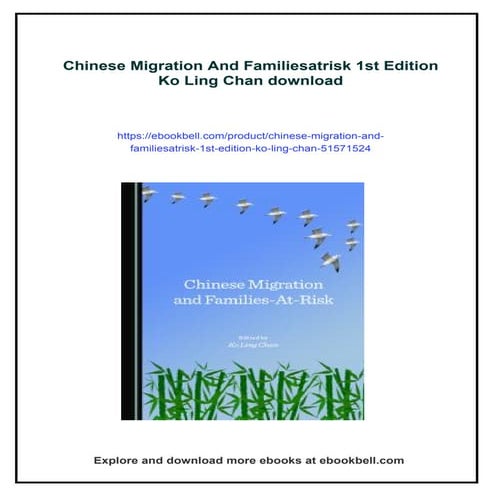 Chinese Migration And Familiesatrisk 1st Edition Ko Ling Chan | PDF