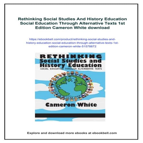 Rethinking Social Studies And History Education Social Education ...