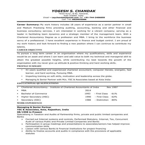 Resume-Yogesh | PDF