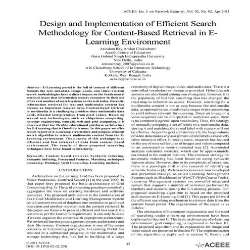 Design and Implementation of Efficient Search Methodology for Content ...