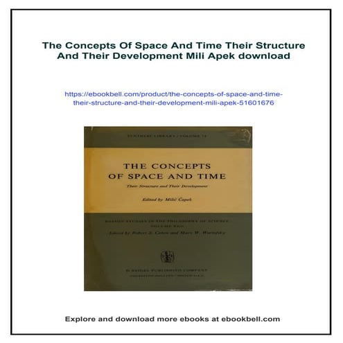 The Concepts Of Space And Time Their Structure And Their Development ...