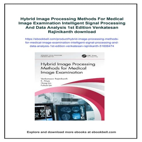 Hybrid Image Processing Methods For Medical Image Examination Intelligent Signal Processing And ...
