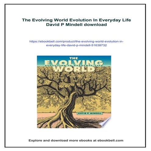 The Evolving World Evolution In Everyday Life David P Mindell | PDF