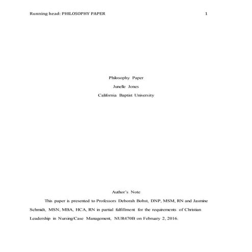 Philosophy paper | DOCX