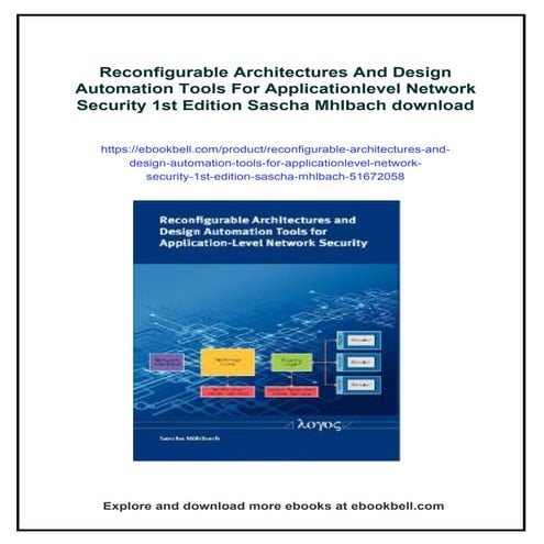 Reconfigurable Architectures And Design Automation Tools For Applicationlevel Network Security ...