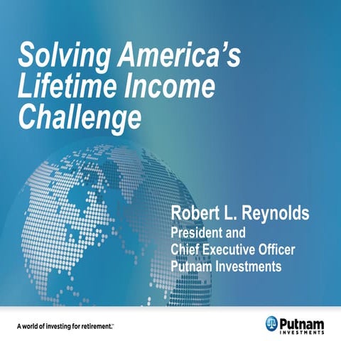 Solving America's Lifetime Income Challenge | PPT
