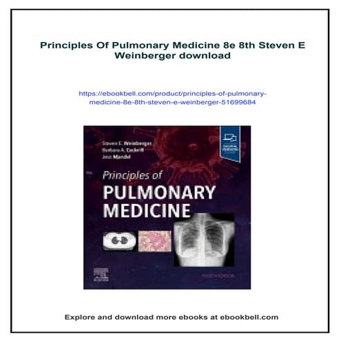 Principles Of Pulmonary Medicine 8e 8th Steven E Weinberger | PDF