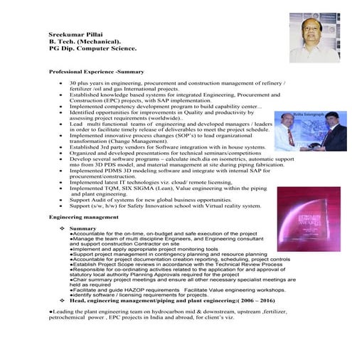 CV- Sr. Procurement Engineer | DOCX