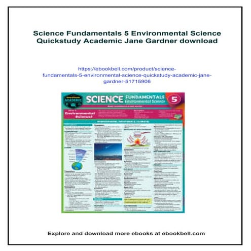 Science Fundamentals 5 Environmental Science Quickstudy Academic Jane ...