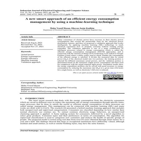 A new smart approach of an efficient energy consumption management by ...