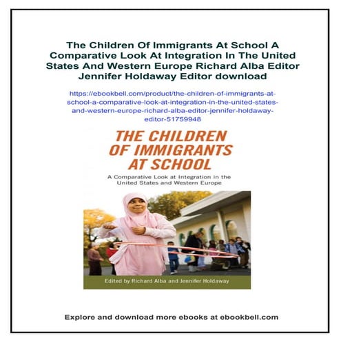 The Children Of Immigrants At School A Comparative Look At Integration ...