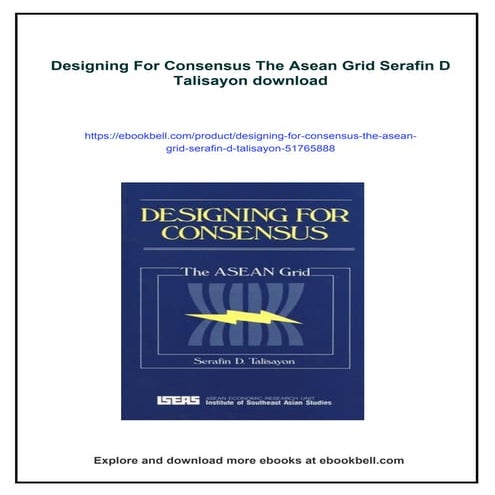 Designing For Consensus The Asean Grid Serafin D Talisayon | PDF