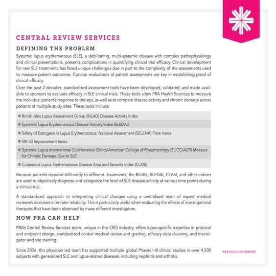 Central Review Services_PRA_JAN2016 | PDF