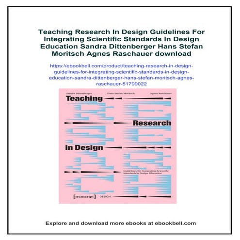 Teaching Research In Design Guidelines For Integrating Scientific ...