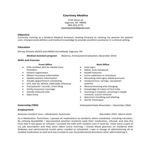 NCMA Resume | DOC
