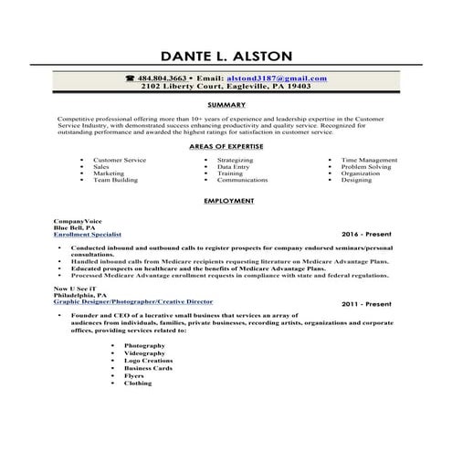DLA Resume | PDF