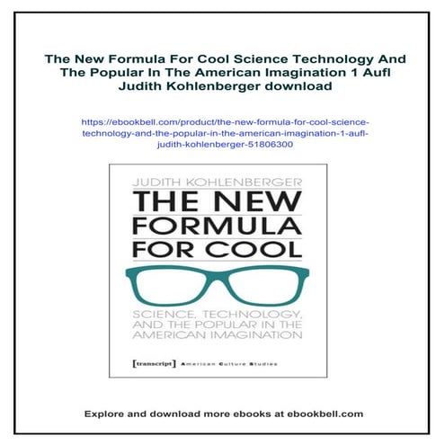 The New Formula For Cool Science Technology And The Popular In The ...