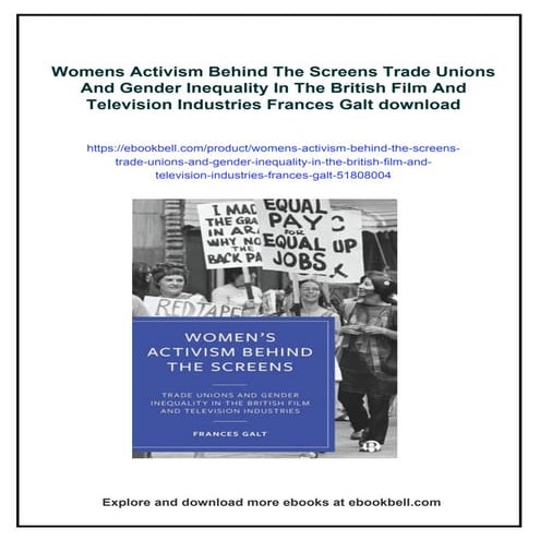 Womens Activism Behind The Screens Trade Unions And Gender Inequality ...