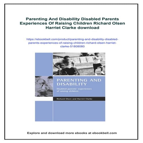 Parenting And Disability Disabled Parents Experiences Of Raising ...