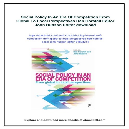 Social Policy In An Era Of Competition From Global To Local ...