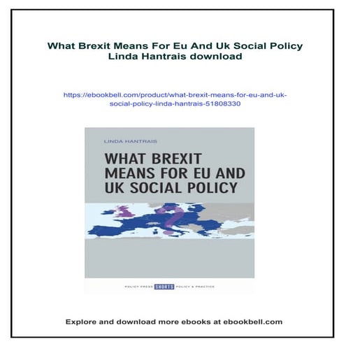 What Brexit Means For Eu And Uk Social Policy Linda Hantrais | PDF
