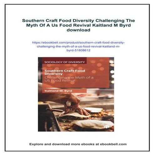 Southern Craft Food Diversity Challenging The Myth Of A Us Food Revival ...