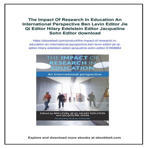 The Impact Of Research In Education An International Perspective Ben ...