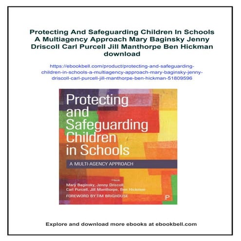 Protecting And Safeguarding Children In Schools A Multiagency Approach ...