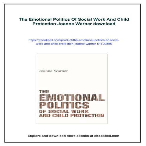 The Emotional Politics Of Social Work And Child Protection Joanne ...