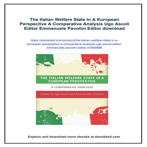 The Italian Welfare State In A European Perspective A Comparative ...