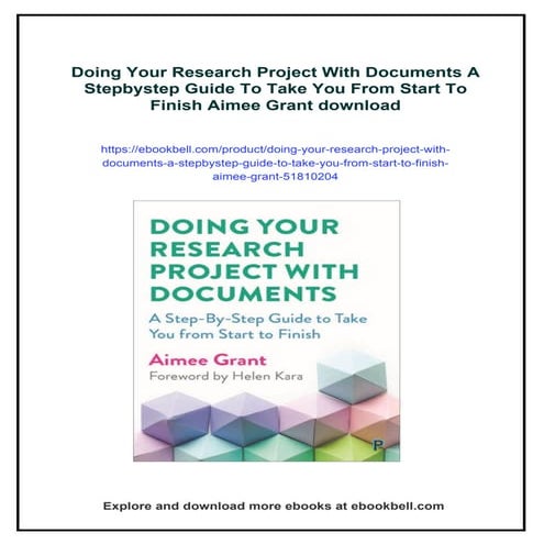 Doing Your Research Project: A Guide For First-Time Researchers 7th ...