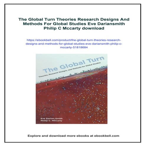 The Global Turn Theories Research Designs And Methods For Global ...
