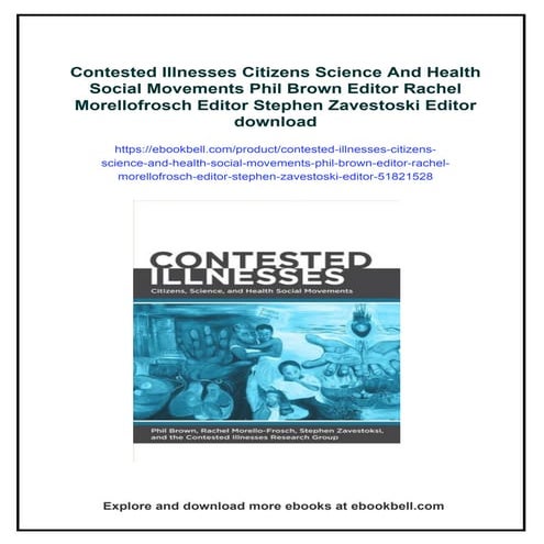 Contested Illnesses Citizens Science And Health Social Movements Phil ...