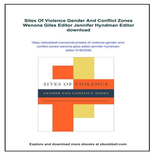 Sites Of Violence Gender And Conflict Zones Wenona Giles Editor ...