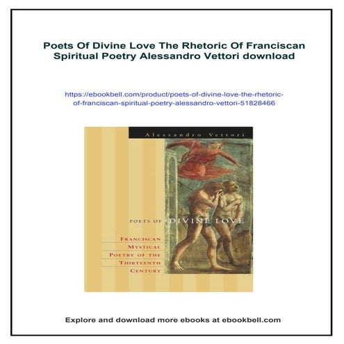 Poets Of Divine Love The Rhetoric Of Franciscan Spiritual Poetry ...