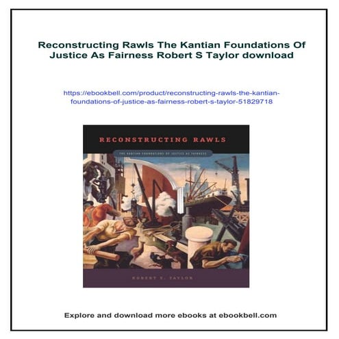 Reconstructing Rawls The Kantian Foundations Of Justice As Fairness ...